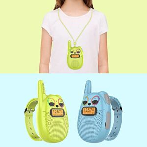 Qniglo Walkie Talkies for Kids Rechargeable 4 Pack, Kids Toys for 3-14 Year Old Girls Gifts,Kids Walkie Talkies for Outdoor Camping Games, Christmas Birthday Gifts for 5 6 7 8 9 10 Year Old Toddlers