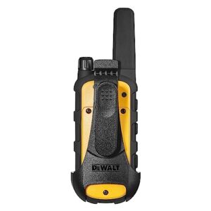 DEWALT DXFRS800 2 Watt Heavy Duty Walkie Talkies - Waterproof, Shock Resistant, Long Range & Rechargeable Two-Way Radio with VOX (2 Pack)