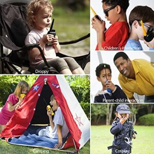 2Pcs Black 10 Meter Walkie Talkies Simple Intercom Mini Interphone for Parent Child Game