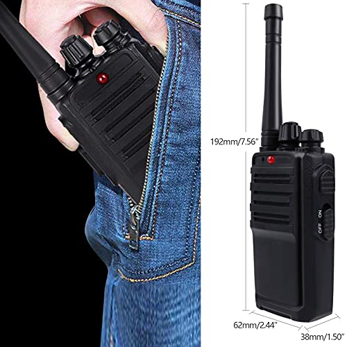 2Pcs Black 10 Meter Walkie Talkies Simple Intercom Mini Interphone for Parent Child Game