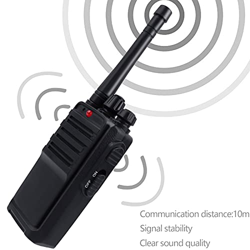 2Pcs Black 10 Meter Walkie Talkies Simple Intercom Mini Interphone for Parent Child Game