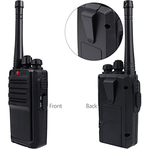 2Pcs Black 10 Meter Walkie Talkies Simple Intercom Mini Interphone for Parent Child Game