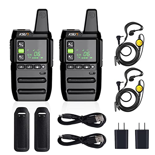 Long Range Walkie Talkies Waterproof,2 Pack FRS Rechargeable Two Way Radios Adults USB Charging Battery Portable No 50 Miles for Outdoor Hunting Camping Hiking Off Roading Accessories GZ20