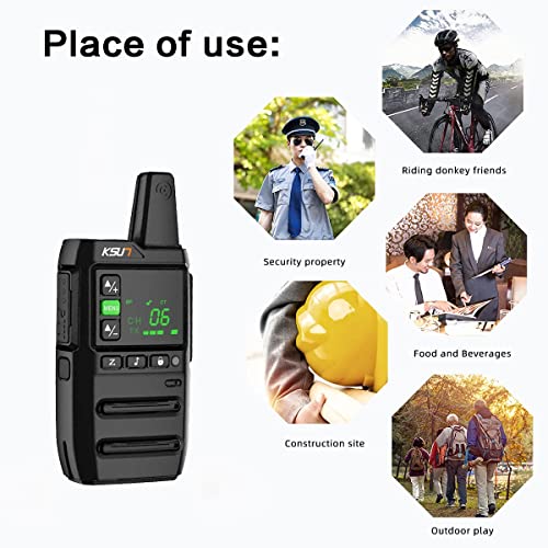 Long Range Walkie Talkies Waterproof,2 Pack FRS Rechargeable Two Way Radios Adults USB Charging Battery Portable No 50 Miles for Outdoor Hunting Camping Hiking Off Roading Accessories GZ20