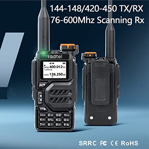 Radtel RT-590 Tri-Band Radio Air Band Receive Two-Way Radio 200CH 5 Watts NOAA Weather Alert Huge Features SCAN/VOX/AM/FM Radio/DTMF