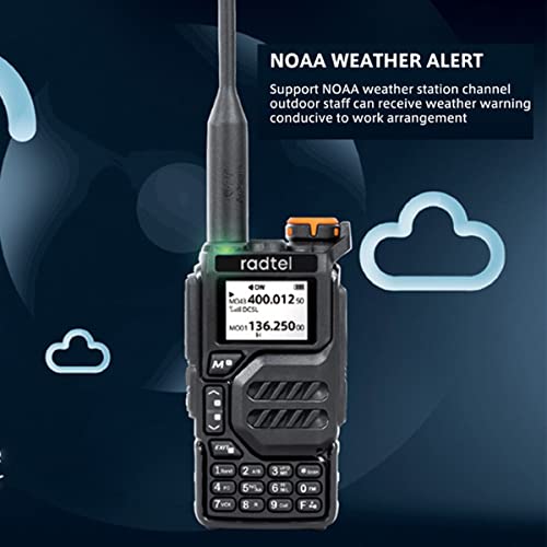 Radtel RT-590 Tri-Band Radio Air Band Receive Two-Way Radio 200CH 5 Watts NOAA Weather Alert Huge Features SCAN/VOX/AM/FM Radio/DTMF