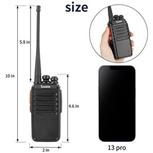 Seodon Walkie Talkies for Adults with Backup Batteries for Each Walkie Talkie Long Range Two Way Radio with Earpieces 3 Pack