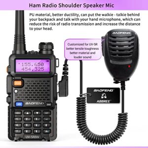 Baofeng UV-5R Radio Dual Band Ham Radios Handheld 8W High Power Two Way Radio with Double Battery Extra Programming Cable AR-771 Antenna Speaker Mic Full Kit Rechargeable Long Range Walkie Talkies