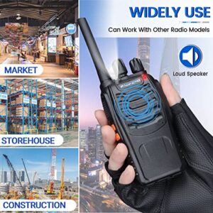 Walkie Talkies for Adults - Baofeng Long Range Walky Talky FRS Walkie Talkie Rechargeable Two Way Radio USB Charger- 16 Channels-Flashlight - Earpiece - Rechargeable Li-ion Battery(Include) - 2 Pack