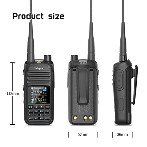 Talkpod A36Plus GMRS Handheld Radio，512 Channel Ham Walkie Talkies for Adult Long Range, AM AIR VHF UHF 7-Band Receive