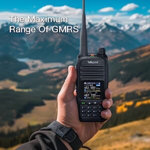 Talkpod A36Plus GMRS Handheld Radio，512 Channel Ham Walkie Talkies for Adult Long Range, AM AIR VHF UHF 7-Band Receive