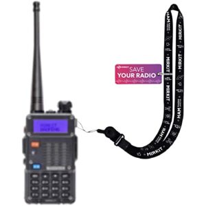 lanyard mirkit ham radio operator neck strap baofeng accessories and radio equipment quick release for two way radios, ham radio gifts