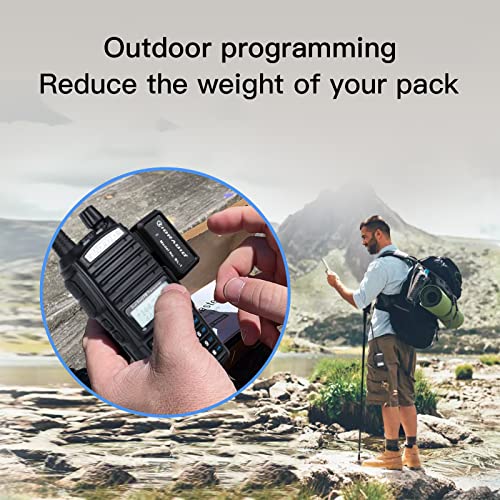 Baofeng UV-82 Baofeng Radio High Power Ham Radio Handheld with Wireless Programmer (No Driver Issues),Walkie Talkies with Earpiece and 2800mAh Battery(1 Pack-Black)