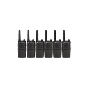 6 pack of motorola rmm2050 two way radio walkie talkies