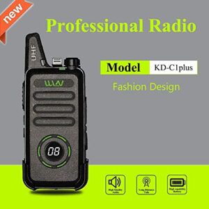 WLN KD-C1plus Mini Handheld Portable Tway Radio Walkie Talkie UHF Transceiver Radio with Dock Charger