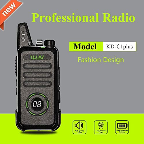 WLN KD-C1plus Mini Handheld Portable Tway Radio Walkie Talkie UHF Transceiver Radio with Dock Charger