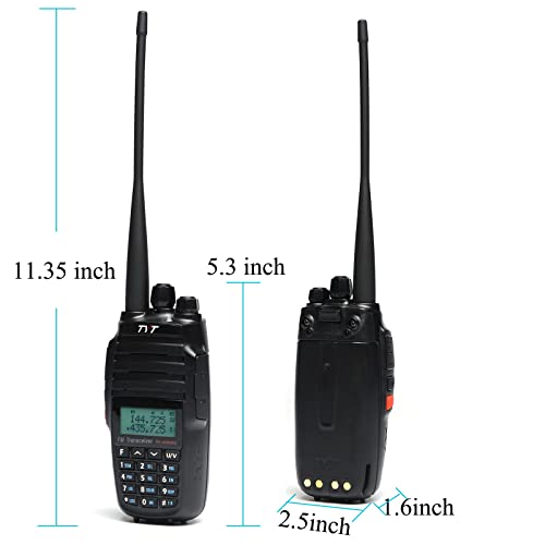 TYT TH-UV8000D 10Watts High Power Walkie Talkies Cross-Band Repeater Handheld Transceiver VHF UHF Dual Band Two Way Radio with Backup Batteries Speaker Mic (2 Pack)