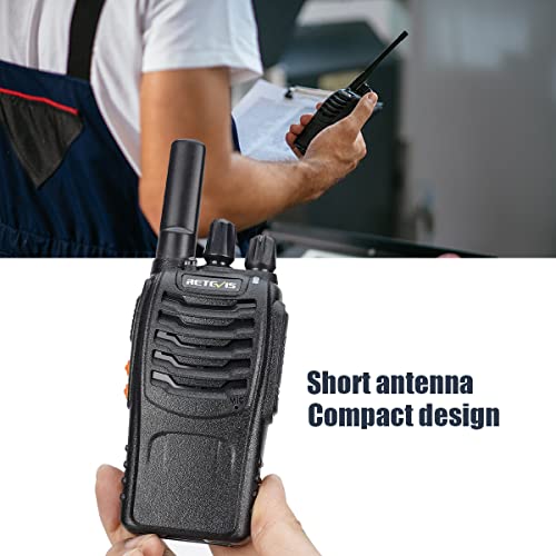 Retevis H-777 Walkie Talkie Rechargeable Long Range,Portable Two-Way Radio, Flashlight, Emergency Alarm, Hands Free(1 Pack)