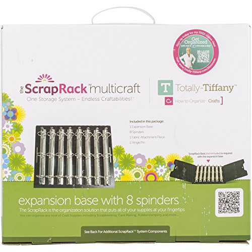 Totally-Tiffany ScrapRack Expansion Base and 8 Spinders, Black