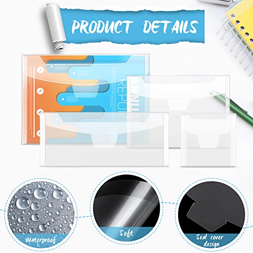 80 Pieces Clear Stamp and Die Storage Bags Plastic Scrapbooking Storage 4 Sizes Die Storage Pockets Die Cut Storage Resealable Die Cut Envelope with Label Stickers for Cutting Dies Stencil Stamp Craft