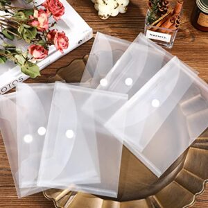 48 Pack Clear Stamp and Die Storage Bag with Rubber Magnetic Storage Sheets Plastic Die Cut Storage Clear Envelope Storage Pocket Resealable Cutting Dies Organizer Holder for Scrapbooking Card Making