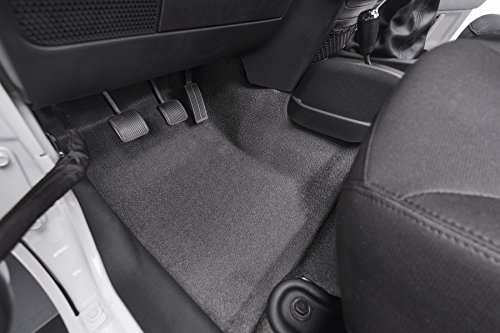 Bedrug - Jeep Bedtred | 2011 - 2018 Jeep Wrangler JK 2 Door, Front Floor Liners (Includes Heat Shields) | Grey - 3 pc. | BTJK11F2