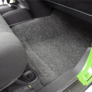 Bedrug - Jeep Bedtred | 2011 - 2018 Jeep Wrangler JK 2 Door, Front Floor Liners (Includes Heat Shields) | Grey - 3 pc. | BTJK11F2