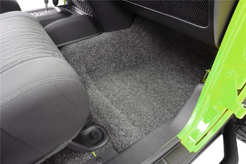 Bedrug - Jeep Bedtred | 2011 - 2018 Jeep Wrangler JK 2 Door, Front Floor Liners (Includes Heat Shields) | Grey - 3 pc. | BTJK11F2