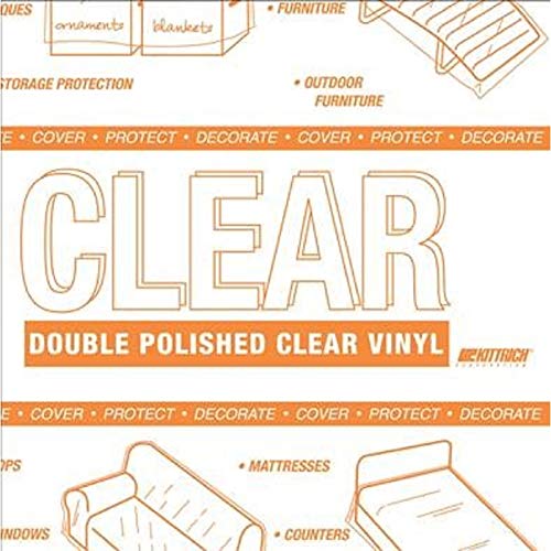 Magic Cover Super 20-Gauge Clear Vinyl Covering, Non-Adhesive, and Versatile Vinyl Roll, Shelf Liner with 0.020-inch Thickness, 54" x 15 Yards