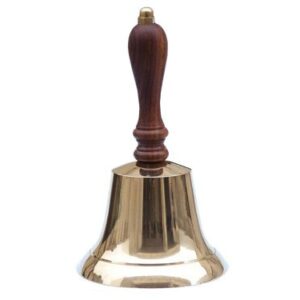 Hampton Nautical Solid Brass Hand Bell, 7", Brass