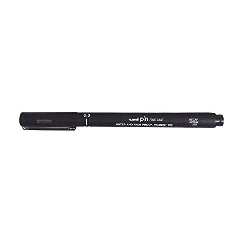 Uni Ball Pin Drawing Pen 0.3Mm - Black (Dozen Box)