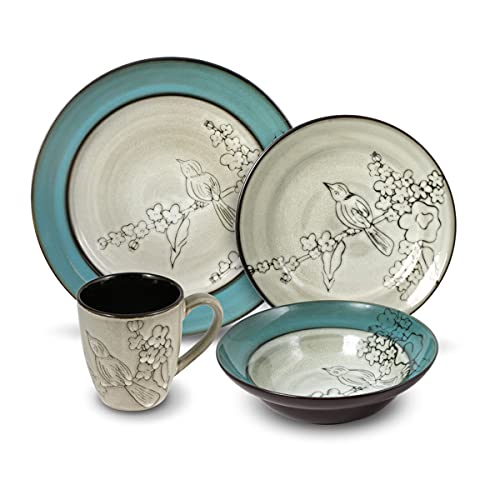 Gourmet Basics Song Bird Dinnerware Set (16 Piece)