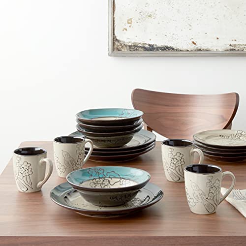 Gourmet Basics Song Bird Dinnerware Set (16 Piece)