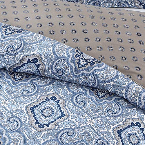 City Scene Milan Blue Comforter Set, King