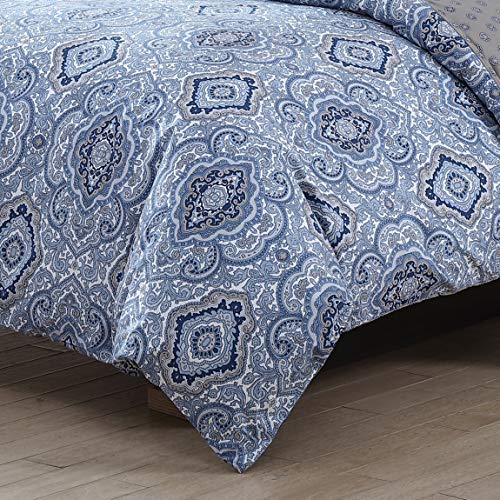 City Scene Milan Blue Comforter Set, King