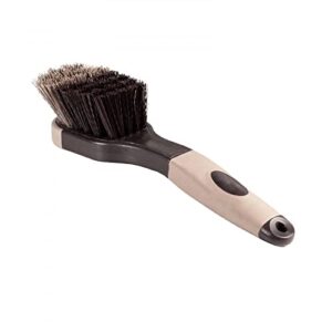 horze softgrip bucket brush - brown - one size