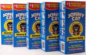 jonny cat litter box liners, heavy duty, jumbo 5 per box (5 pack/boxes)