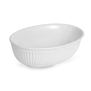 mikasa italian countryside oval serving bowl, 10.5-inch