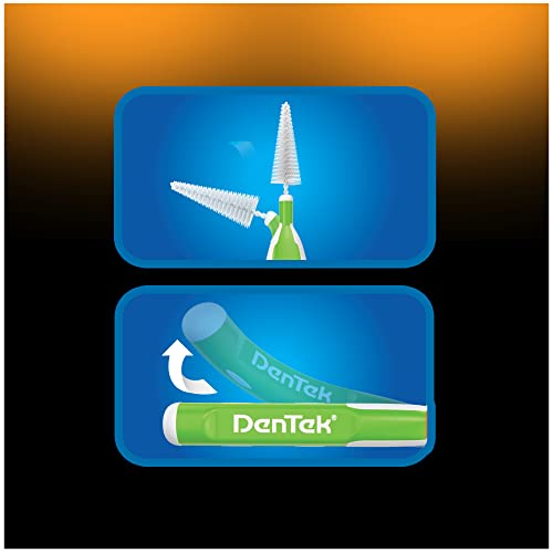 DenTek Easy Brush Plaque Control Interdental Cleaners, Tight, 16 Count, 6 Pack