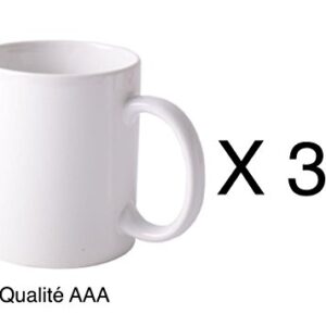 11 oz Porcelain Sublimation Mugs- Case of 36 Mugs