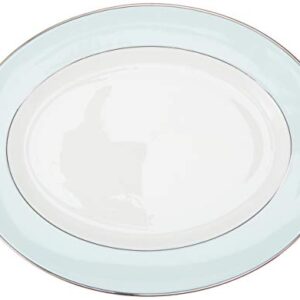 Kate Spade Parker Place 13" Oval Serving Platter, 3.20 LB, Blue