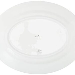 Kate Spade Parker Place 13" Oval Serving Platter, 3.20 LB, Blue