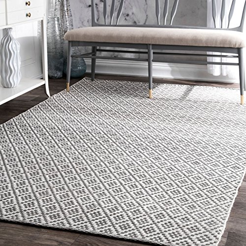 nuLOOM Hand Loomed Holcombe Area Rug, 5x8, Gray