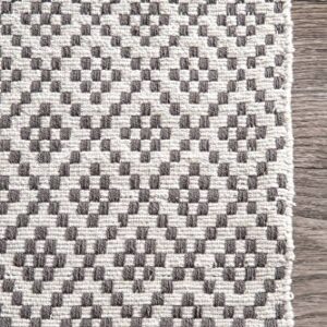 nuLOOM Hand Loomed Holcombe Area Rug, 5x8, Gray