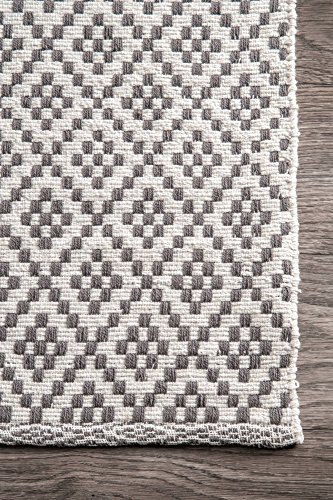 nuLOOM Hand Loomed Holcombe Area Rug, 5x8, Gray