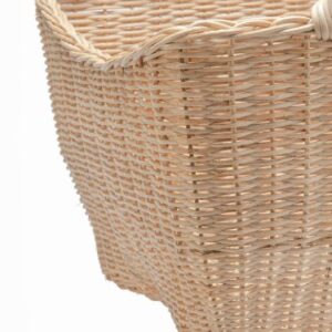 KOUBOO 1060053 Wicker Laundry Basket with Liner, 21.5" x 16" x 15.5", Natural Color