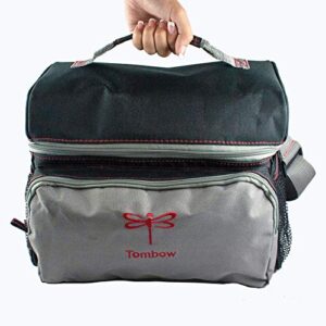 Tombow 56177 Storage Tote, Black and Grey. Perfectly Stores All of Your Tombow Arts and Crafts Supplies