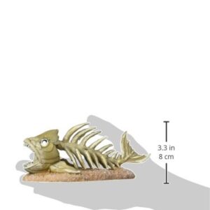 Penn-Plax Zombie Fish Aquarium Ornament, 7.2 by 3.5 by 3-Inch