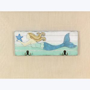 young's inc wood mermaid wall hook