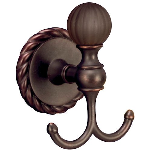 Designers Impressions Andorra Series Oil Rubbed Bronze Double Robe Hook